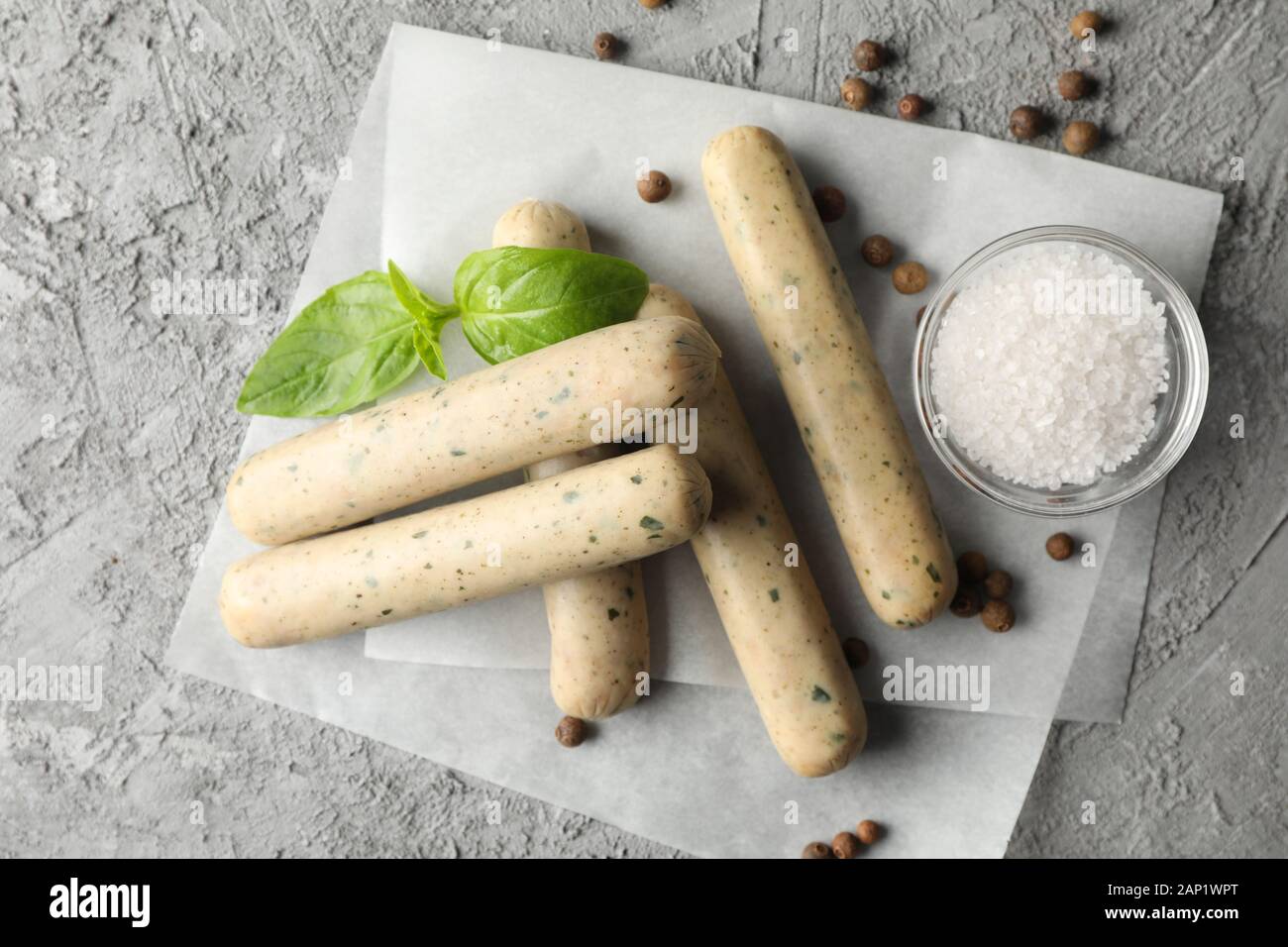 Raw sausage butcher paper hi-res stock photography and images - Alamy
