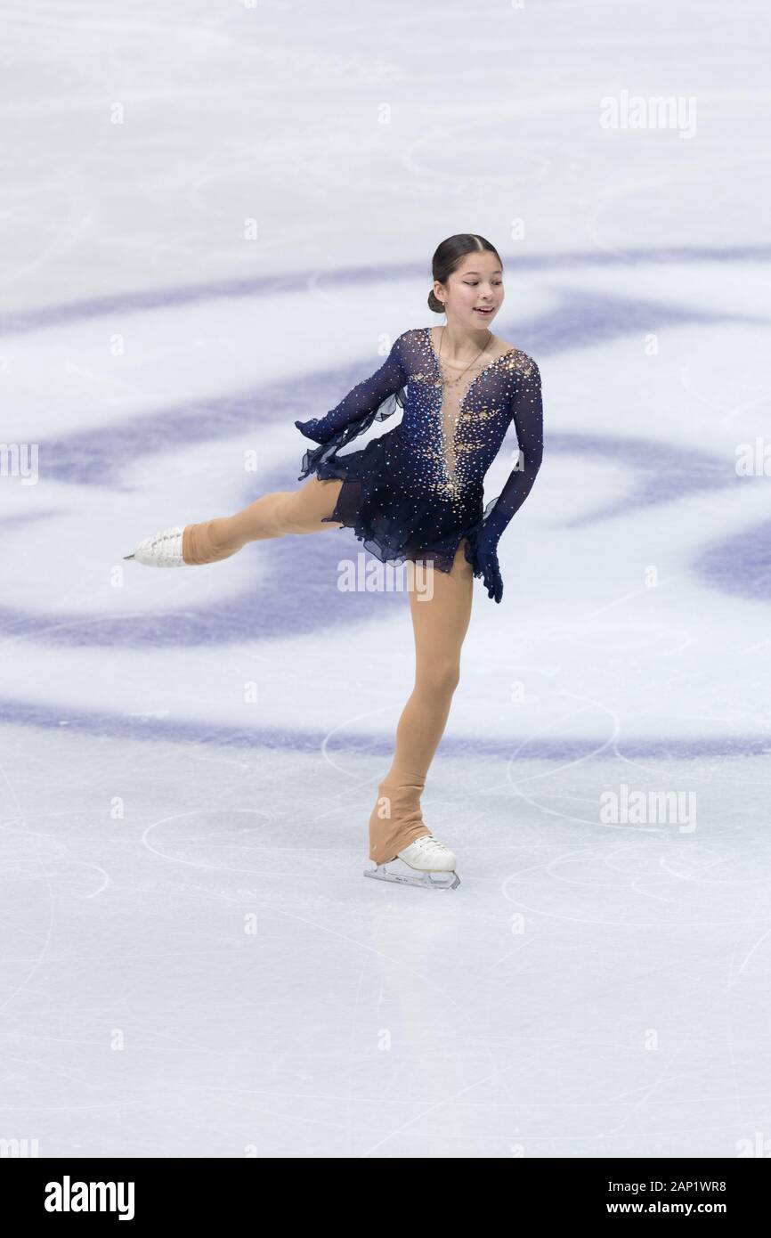 Alysa Liu of United States of America competes during junior ladies ...