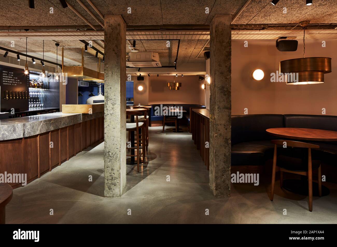 Bar and seating. Kindred, London, United Kingdom. Architect: Studio ...