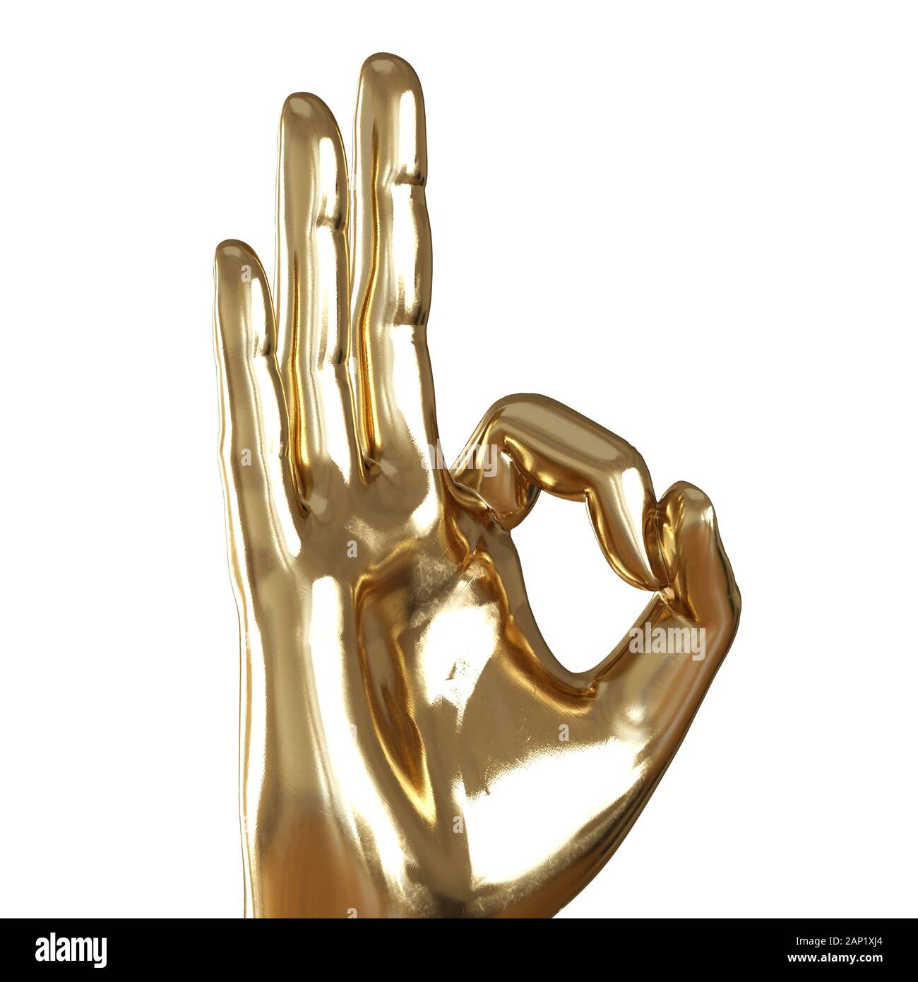 Golden hand fingers solid gold hi-res stock photography and images - Alamy