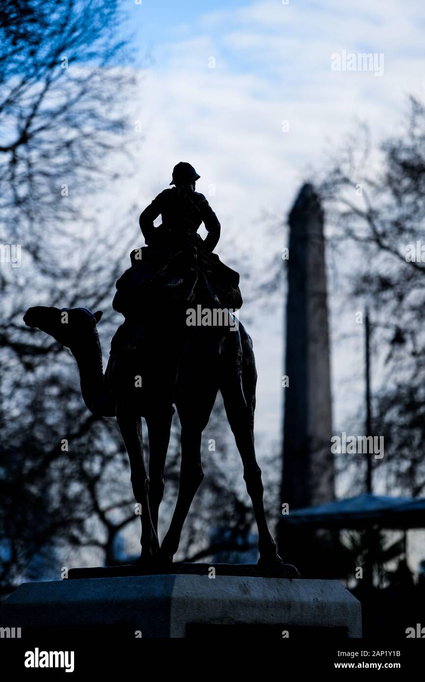 Camel Corps Monument Stock Photo - Alamy