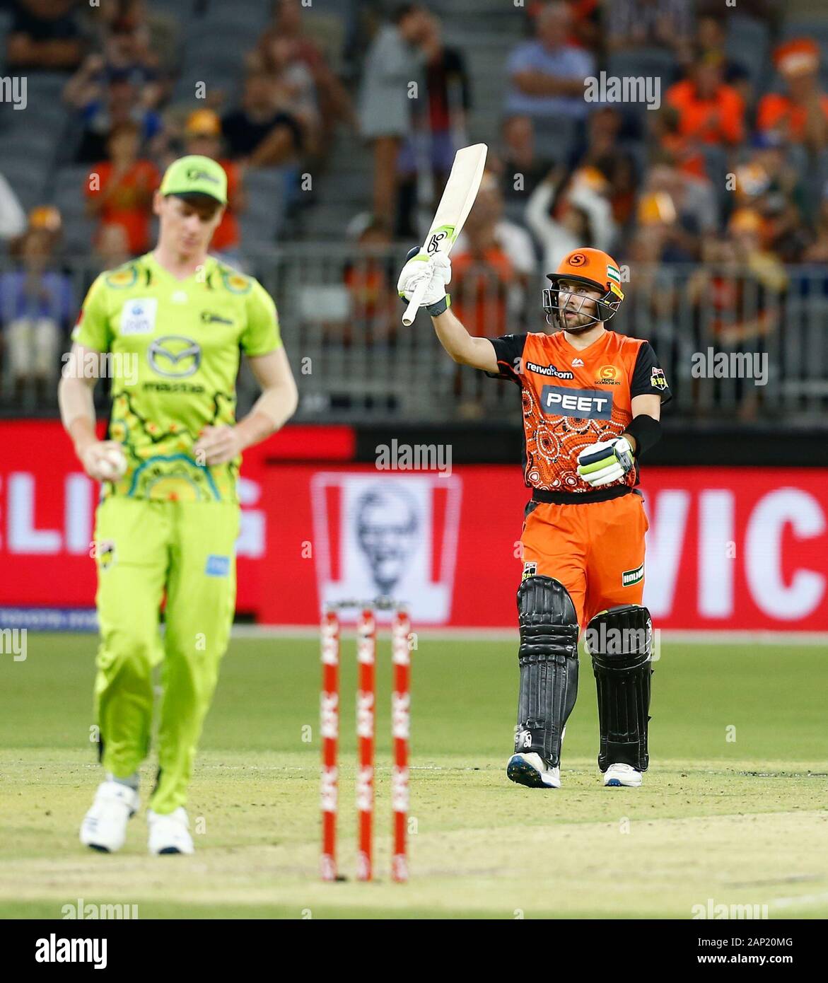 Perth, Australia. 20th Jan, 2020. Big Bash League Cricket, Perth ...
