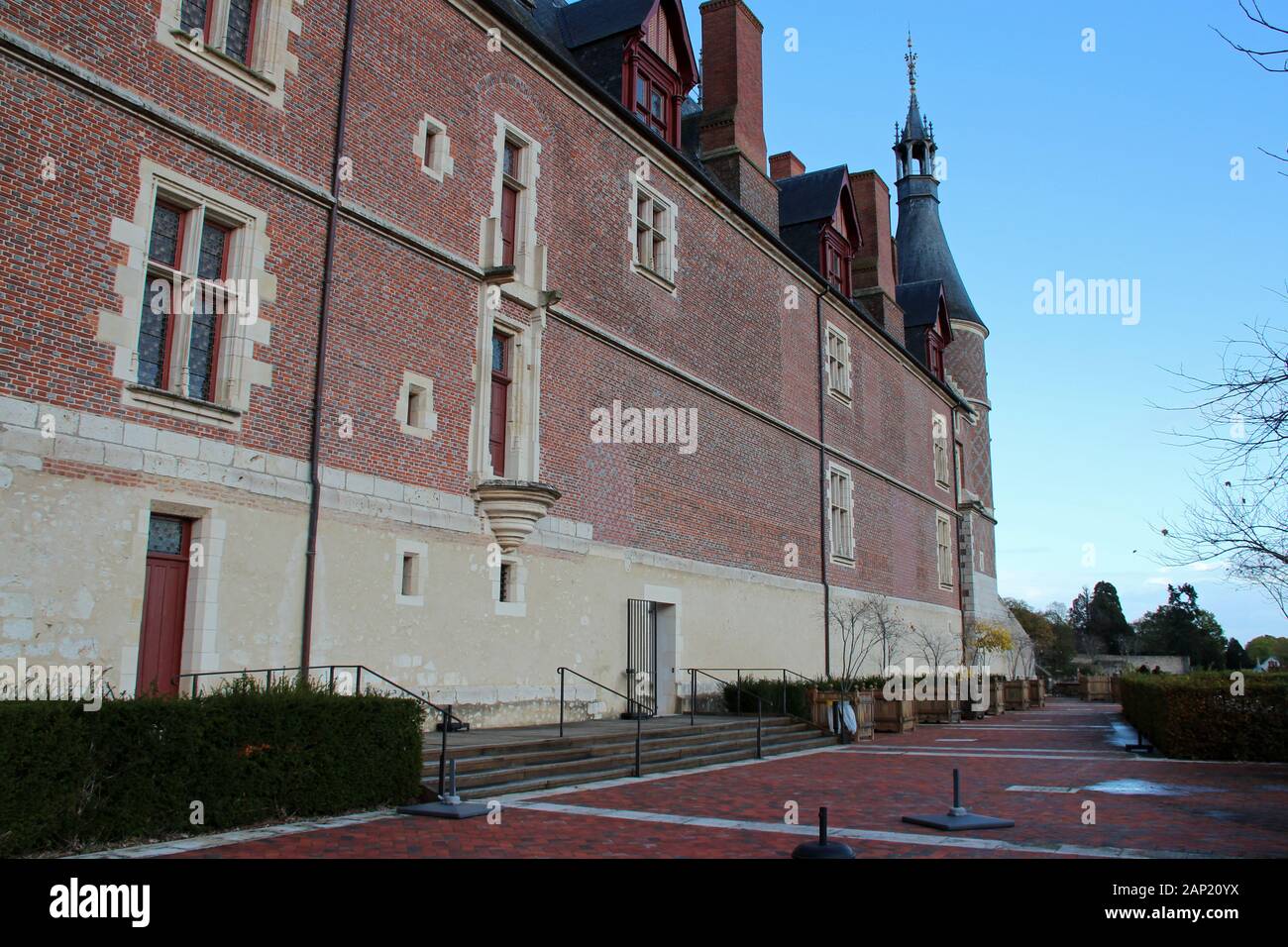 medieval brick castle in gien (france Stock Photo - Alamy