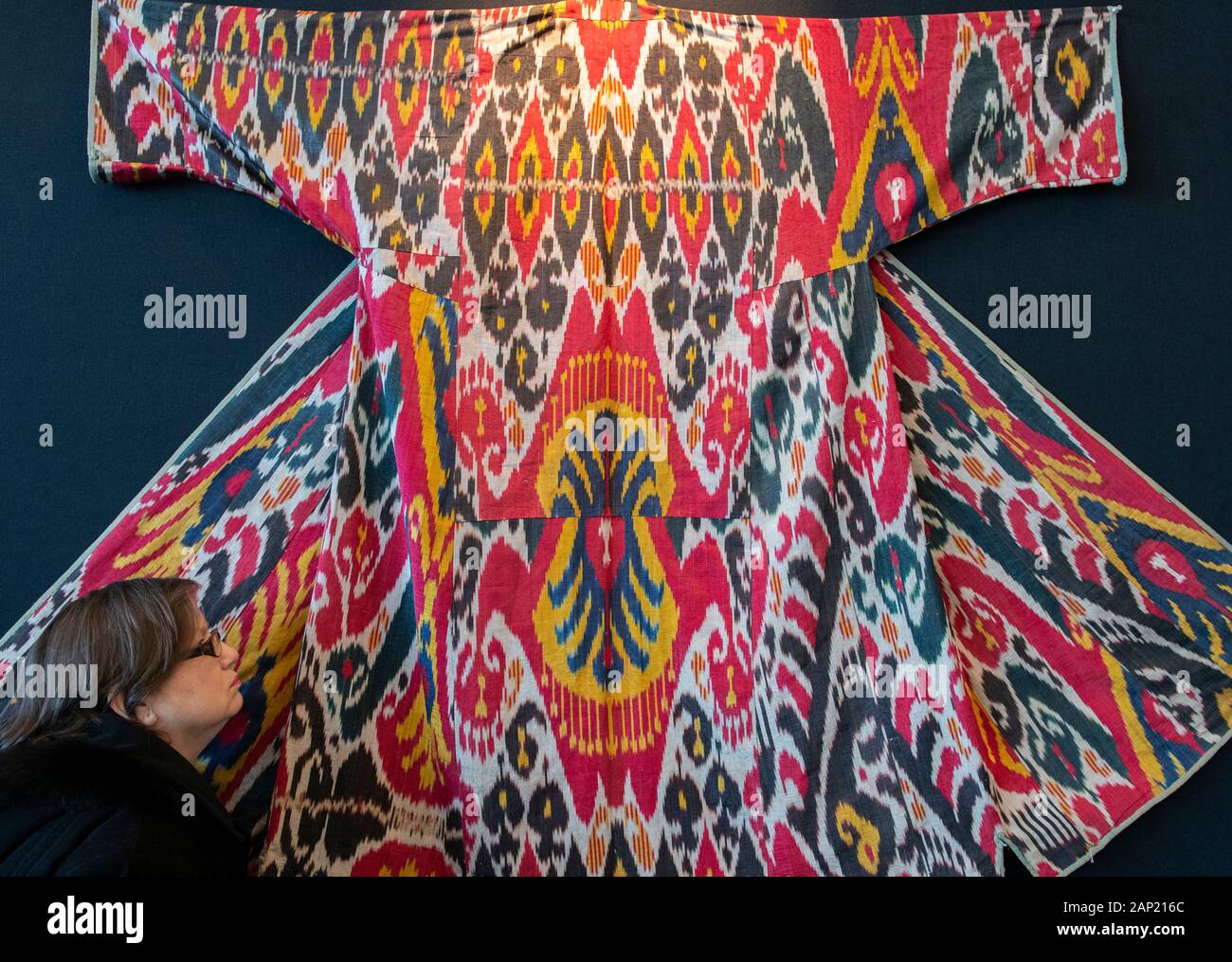 Tajik ikat chapan hi-res stock photography and images - Alamy