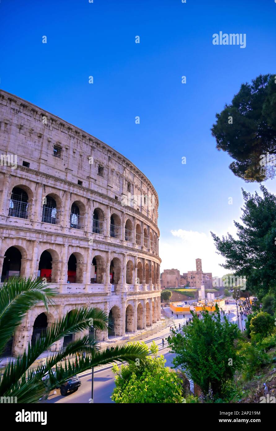 The Colosseum located in Rome, Italy Stock Photo - Alamy