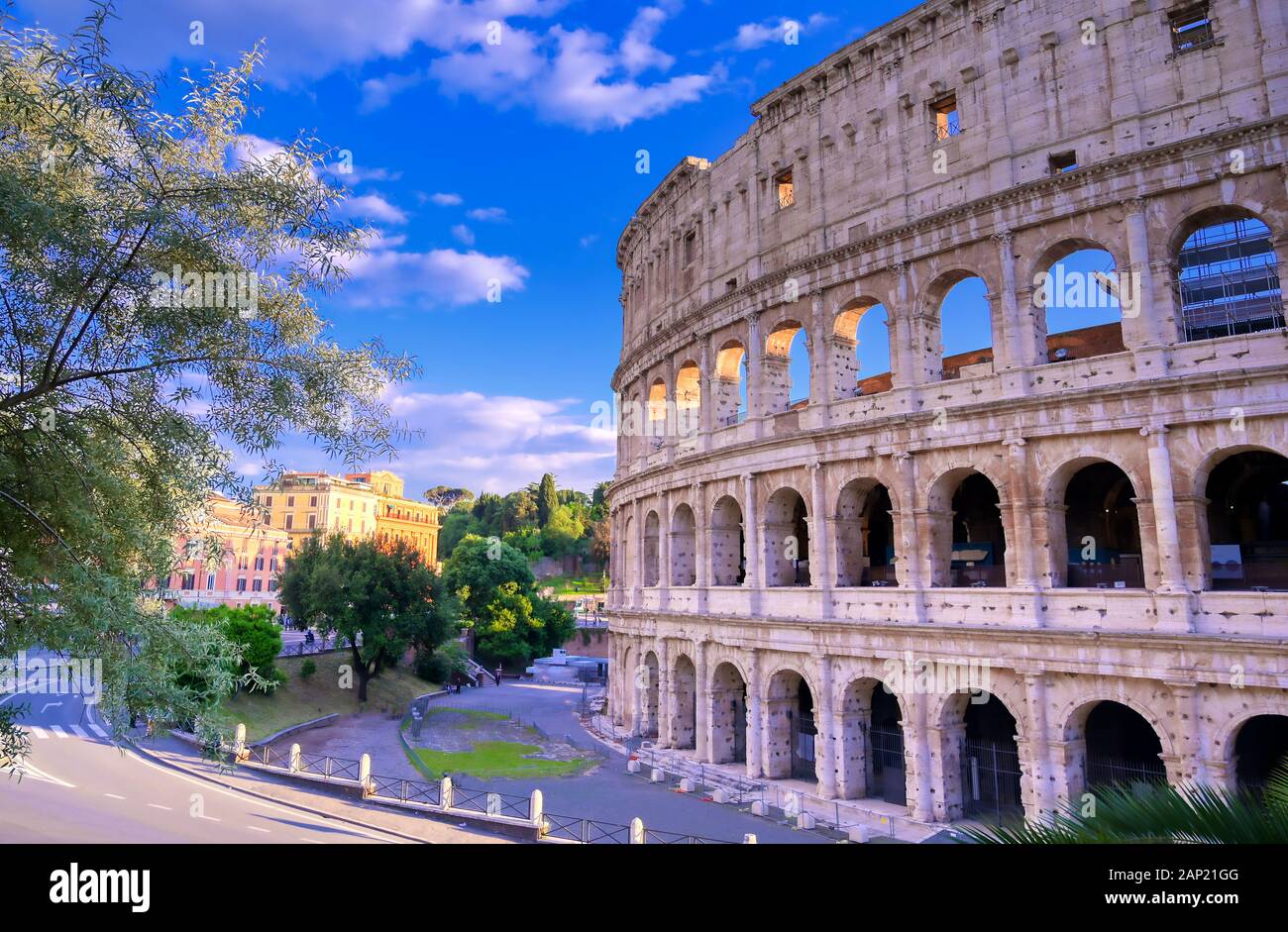 The Colosseum located in Rome, Italy Stock Photo - Alamy