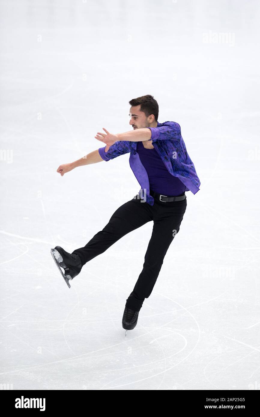 Kevin Aymoz of France competes during senior men short program at ...