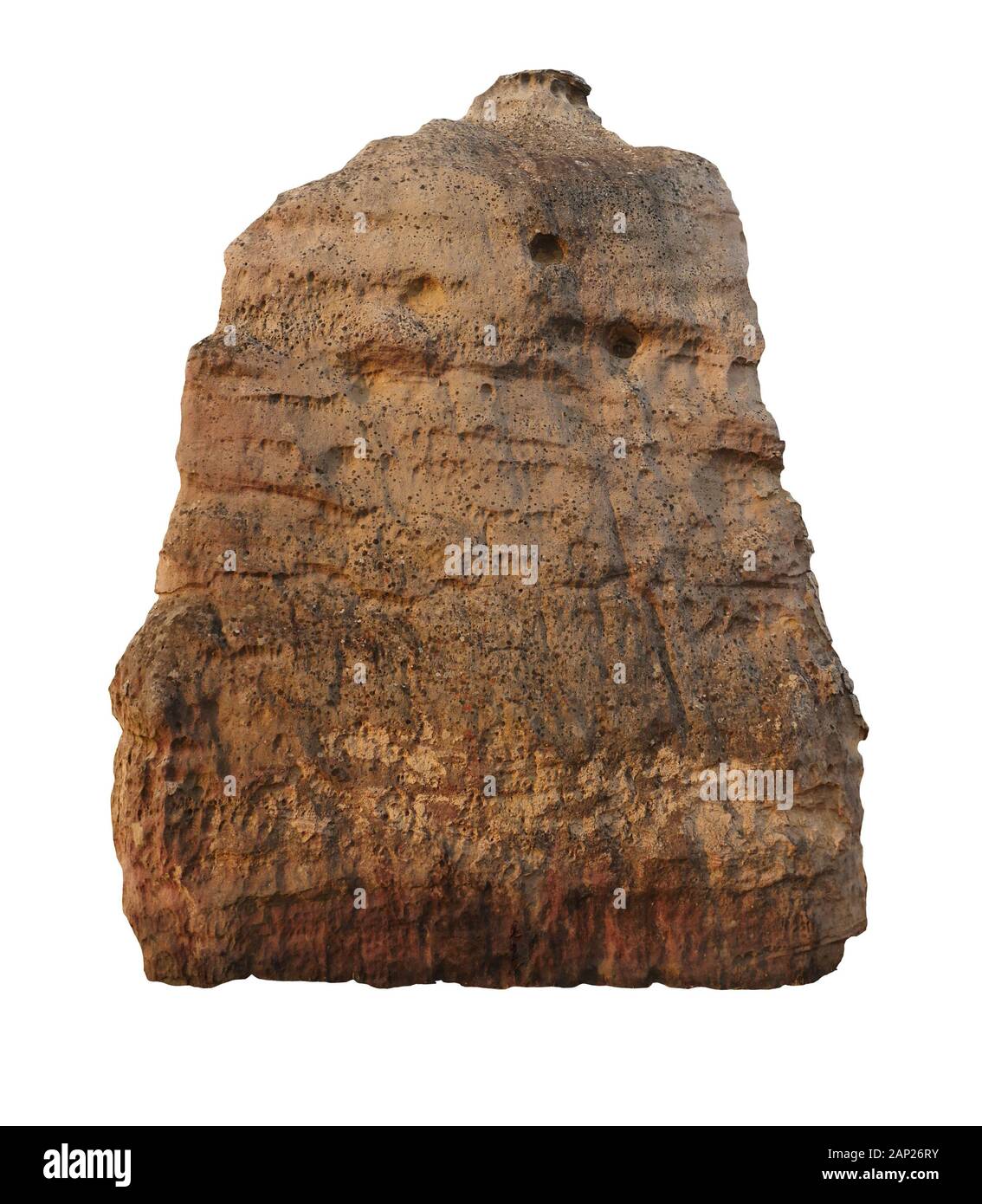 rock isolated on white background Stock Photo - Alamy