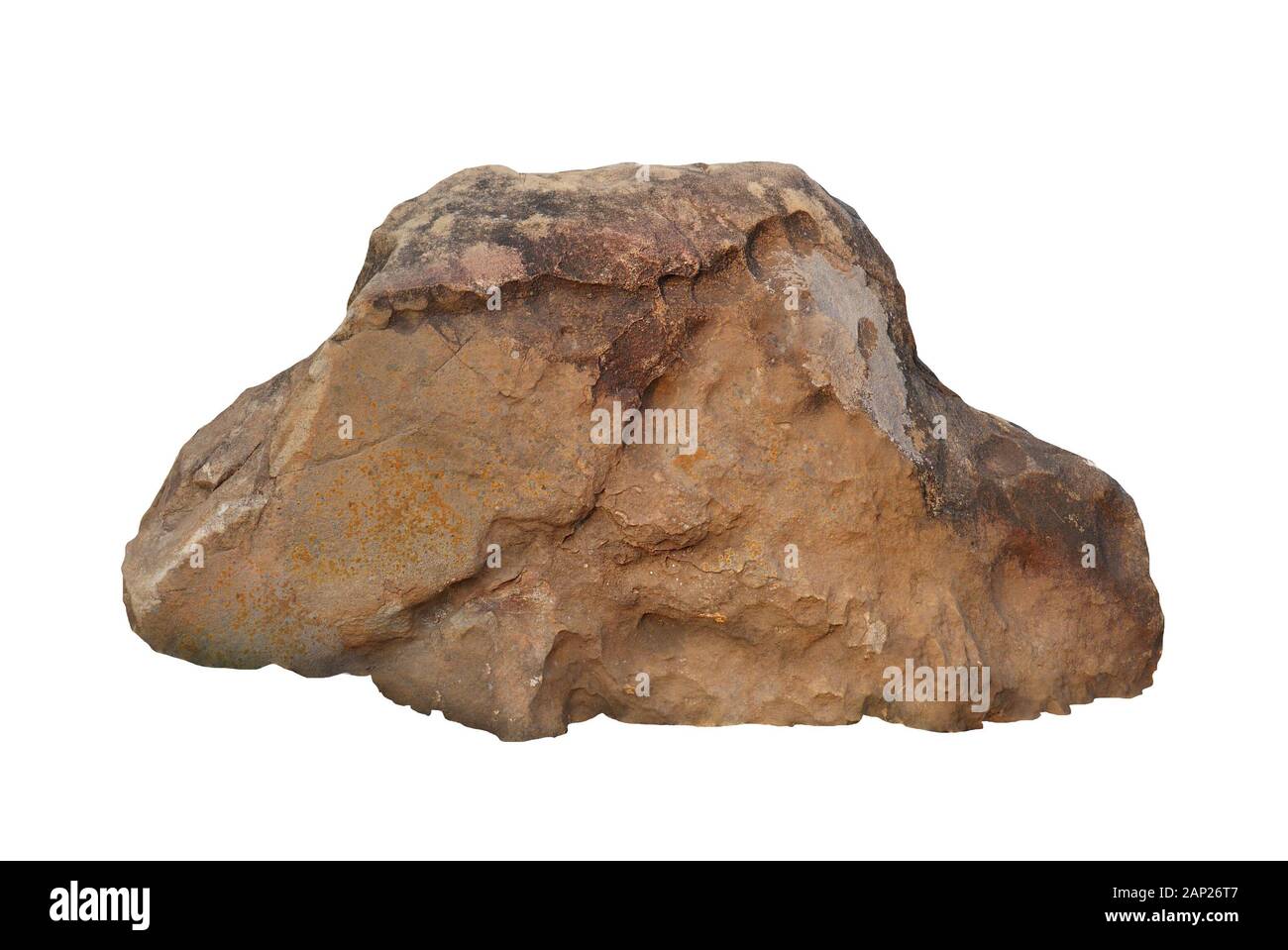 rock isolated on white background Stock Photo - Alamy
