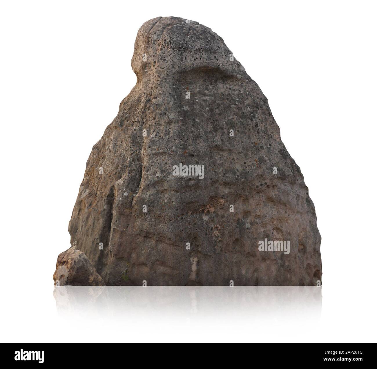 rock isolated on white background Stock Photo - Alamy