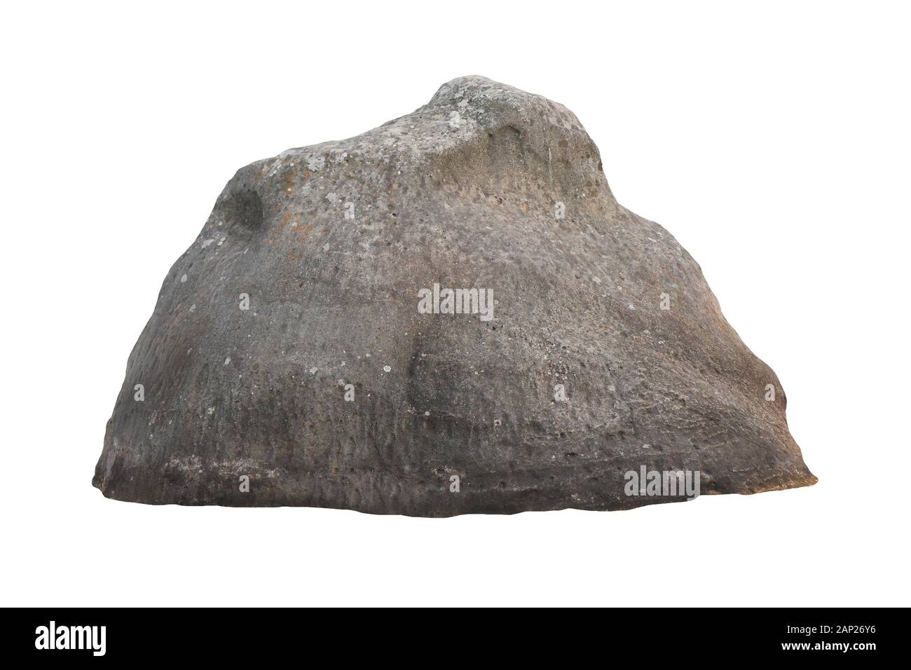 rock isolated on white background Stock Photo - Alamy