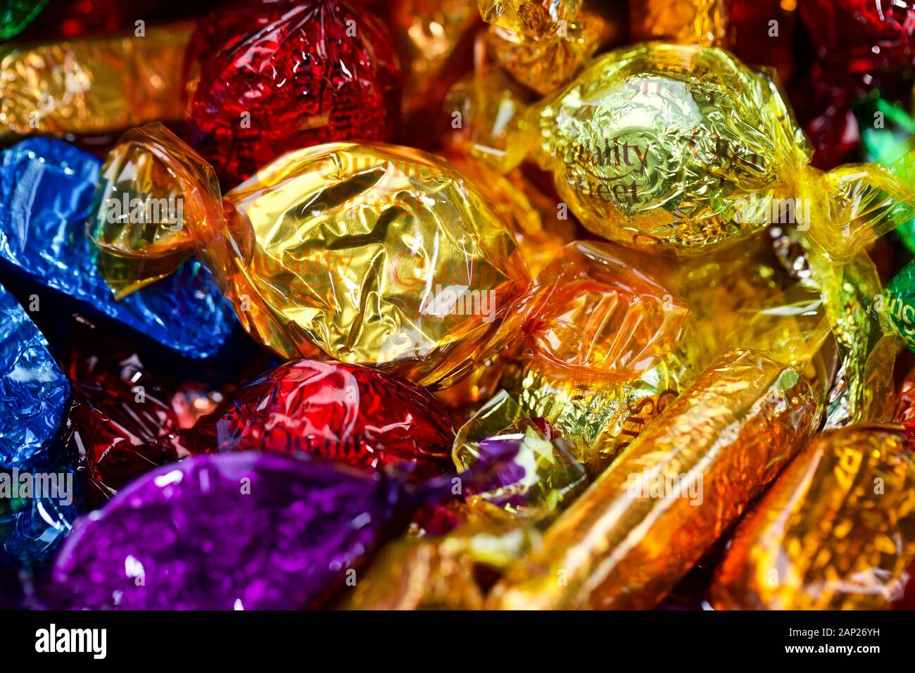 Quality street chocolate family hi-res stock photography and images - Alamy