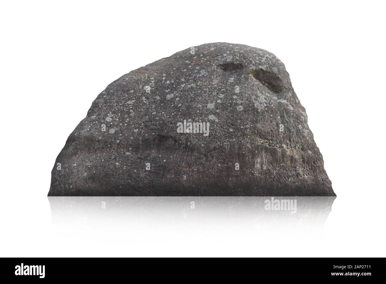 rock isolated on white background Stock Photo - Alamy