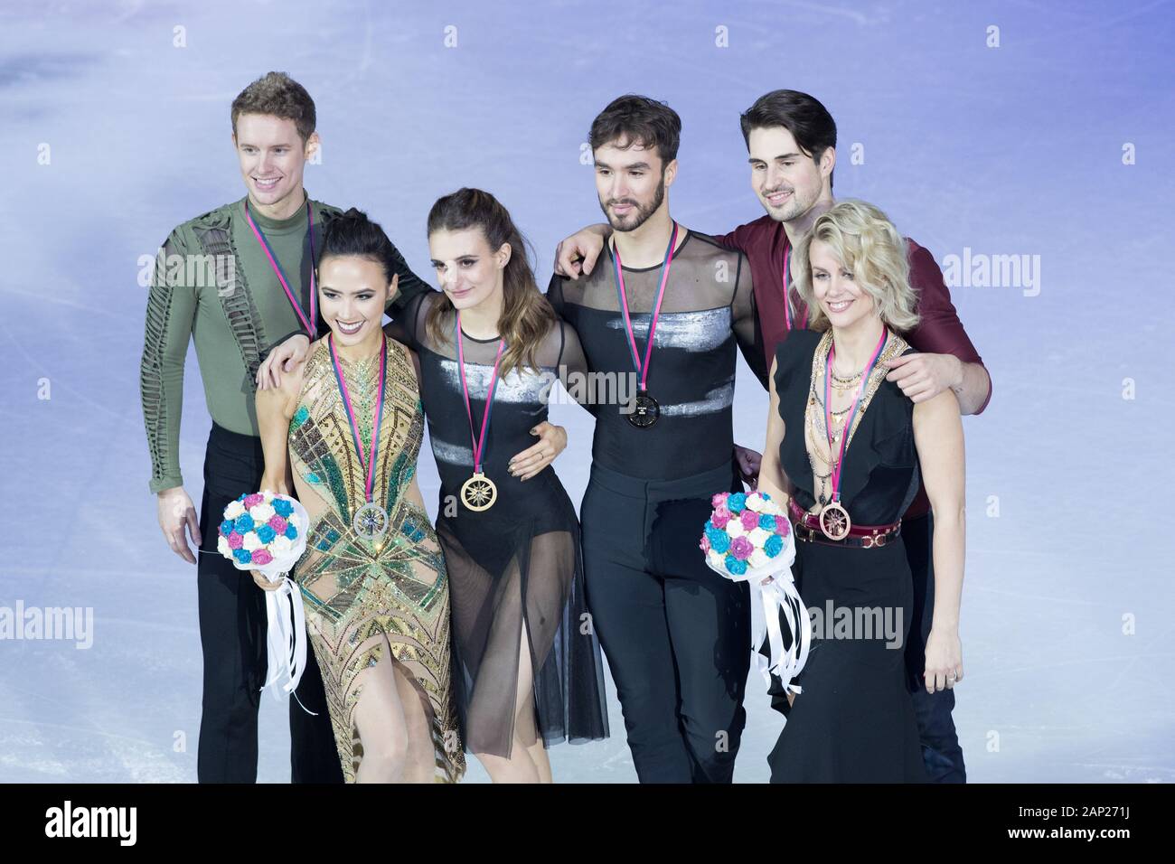 Madison Chock and Evan Bates from USA, Gabriella Papadakis and ...
