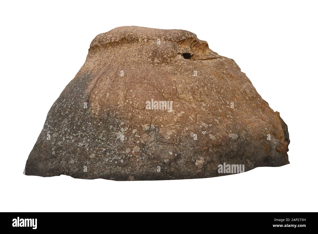 rock isolated on white background Stock Photo - Alamy