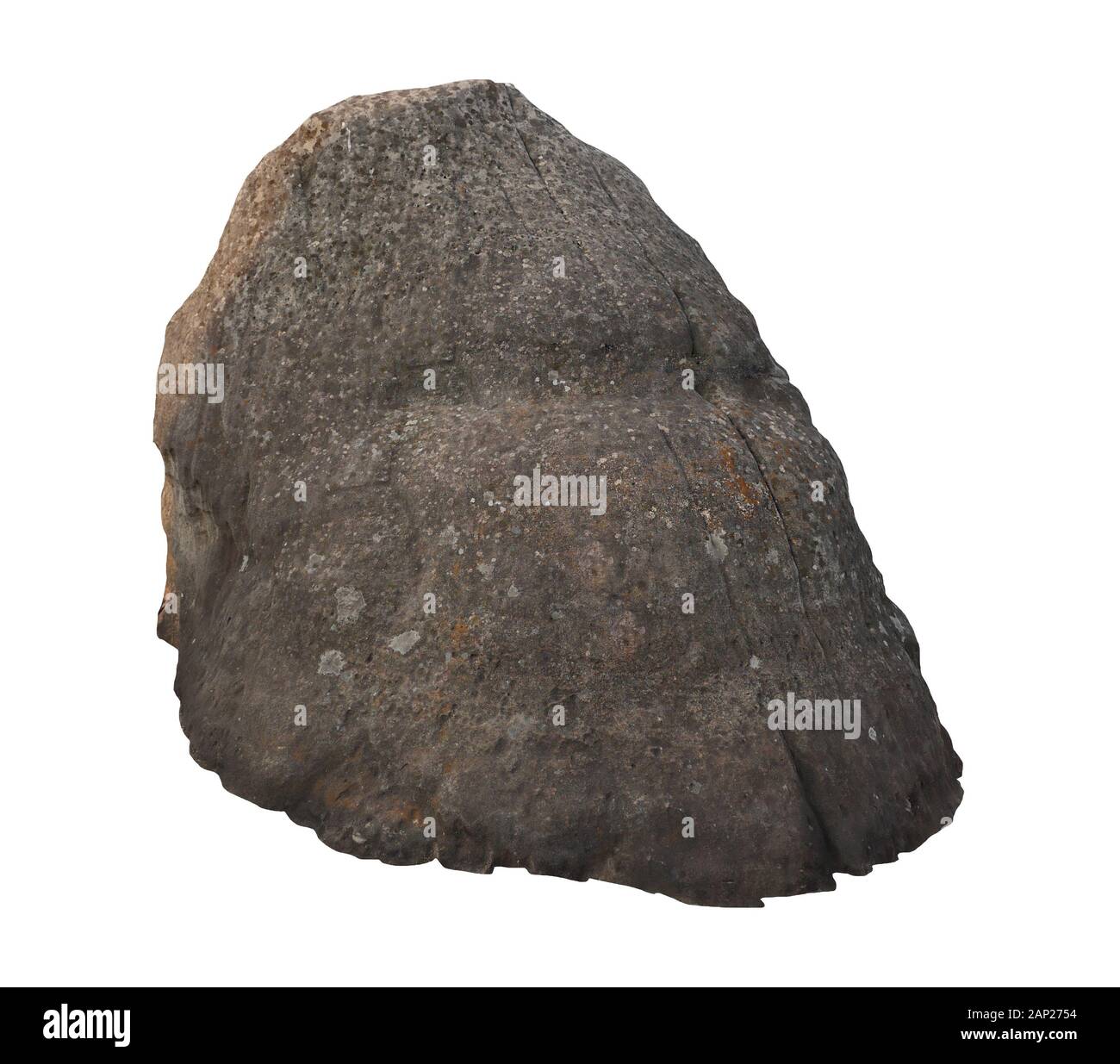 rock isolated on white background Stock Photo - Alamy