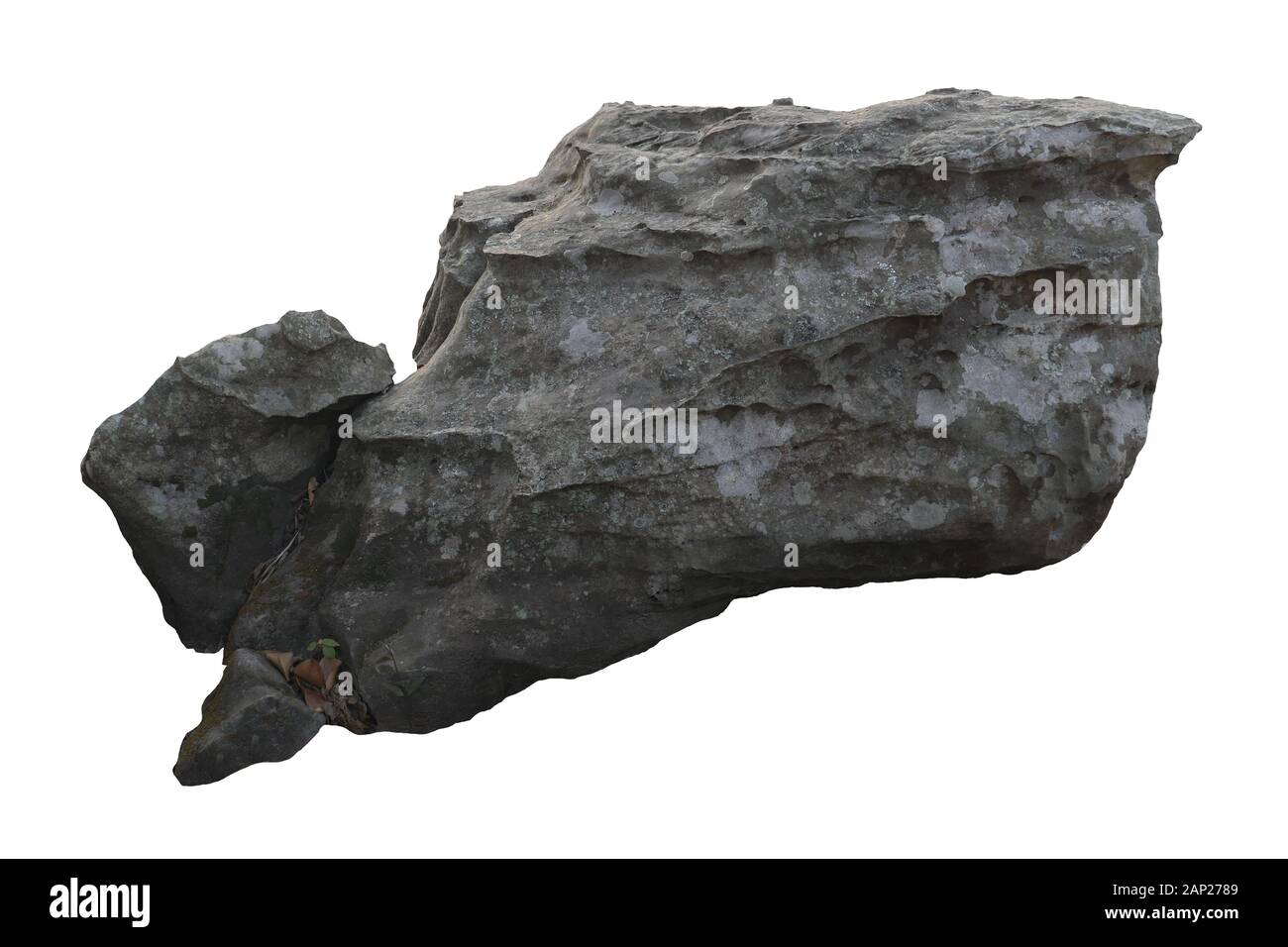 rock isolated on white background Stock Photo - Alamy