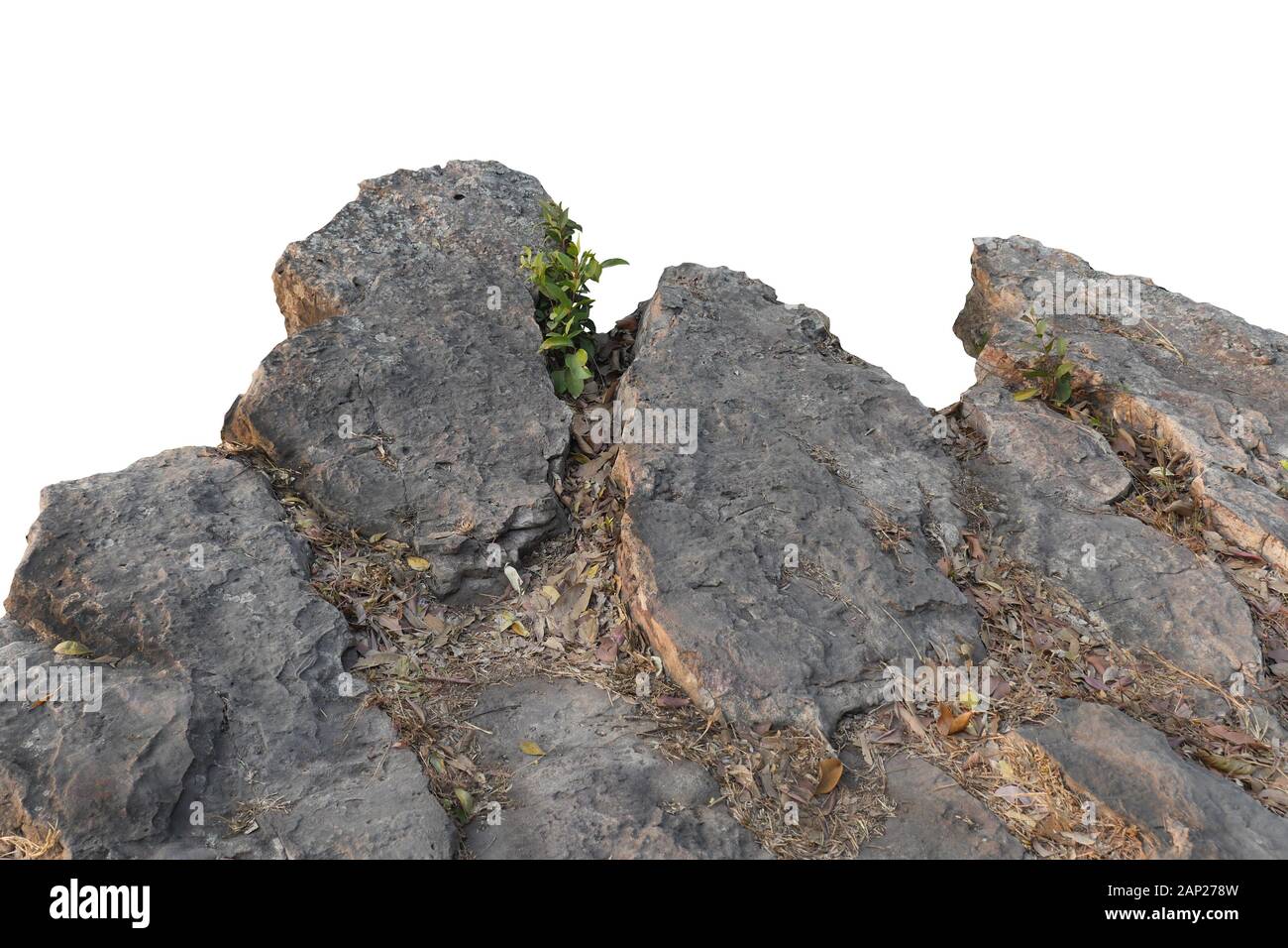 rock isolated on white background Stock Photo - Alamy