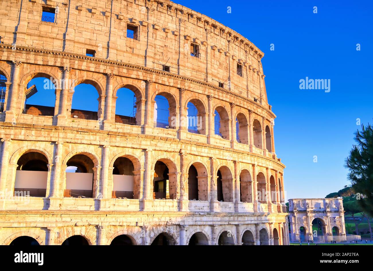 The Colosseum located in Rome, Italy Stock Photo - Alamy