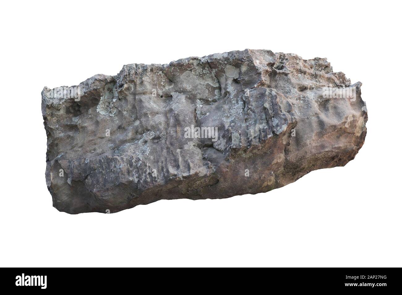 rock isolated on white background Stock Photo - Alamy