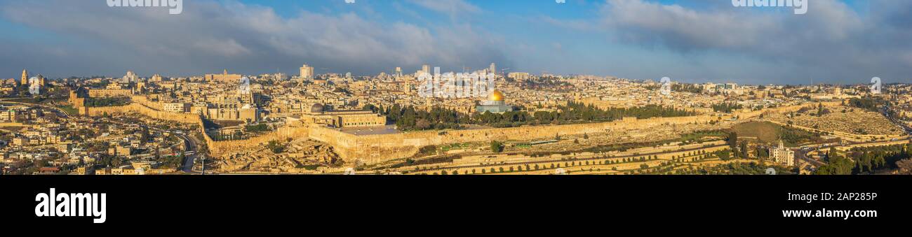 Early morning panorama of Jerusalem, Israel Stock Photo - Alamy