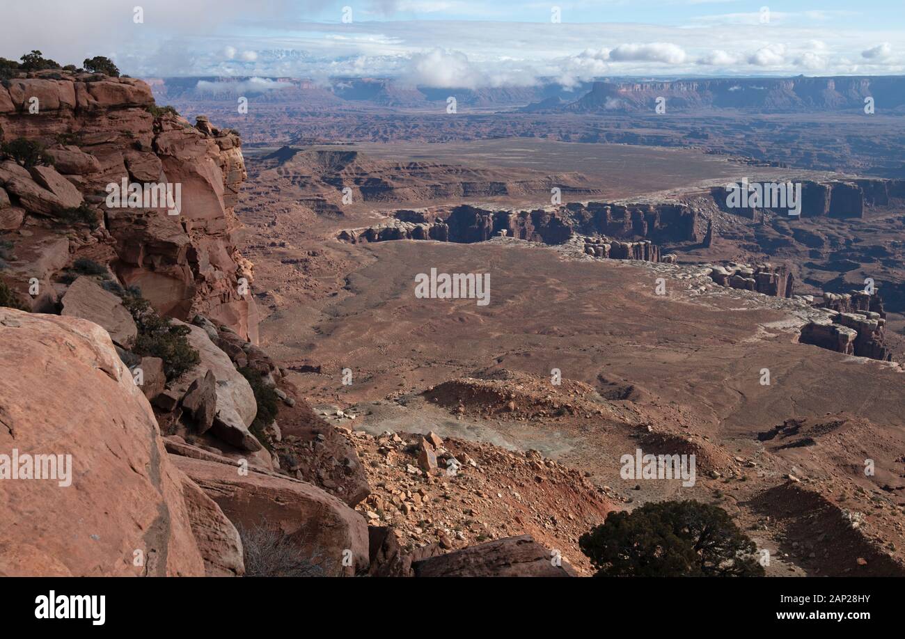 Grand View Point Overlook, Canyonlands National Park, Moab, Utah, USA ...