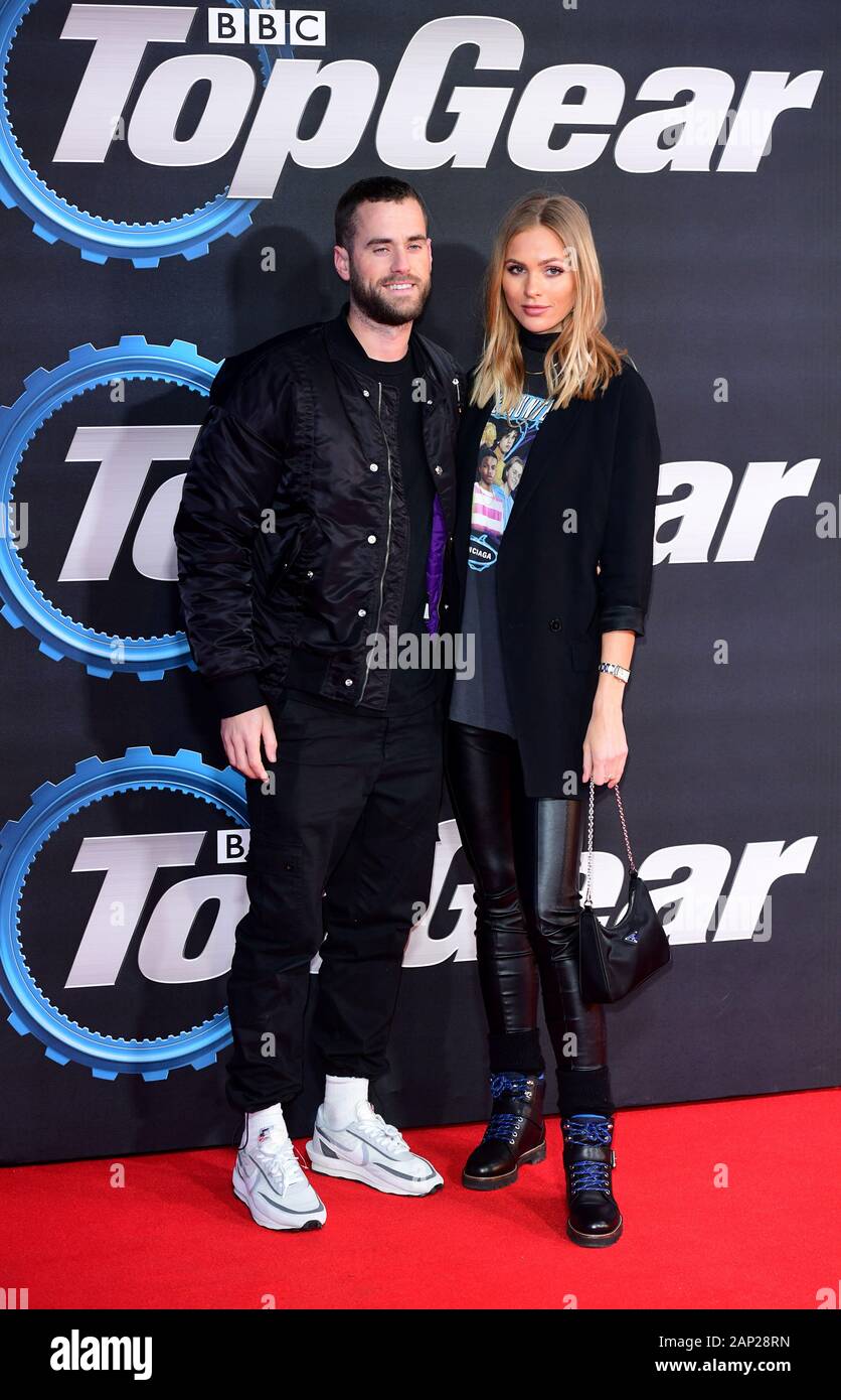 Tom Exton and Ianthe Rose attending the Top Gear Season 28 Premiere ...