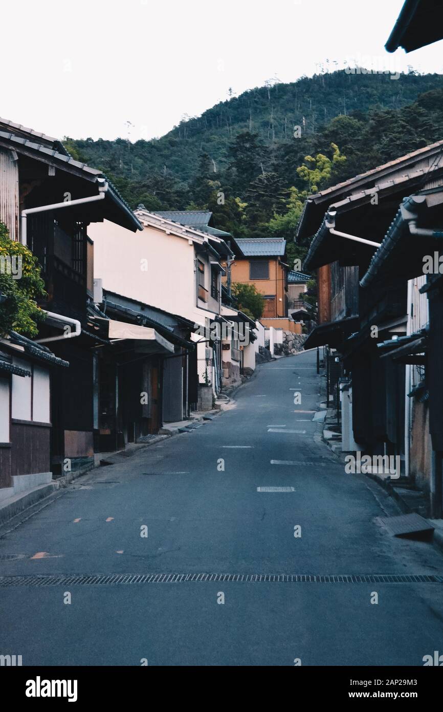 Typical japanese street Stock Photo - Alamy