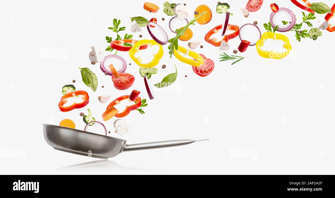 Flying vegetables hi-res stock photography and images - Alamy