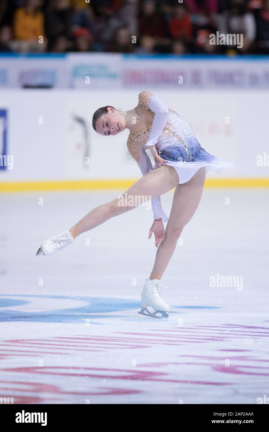 Mariah Bell from the United States of America competes in the ladies ...