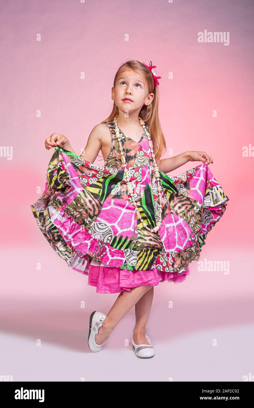portrait of young girl as a fashion model on the stage Stock Photo - Alamy