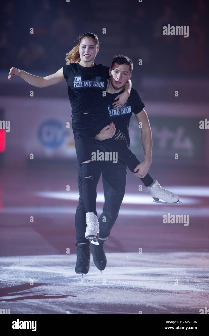 Anastasia Mishina and Aleksandr Galliamov from Russia perform in the ...