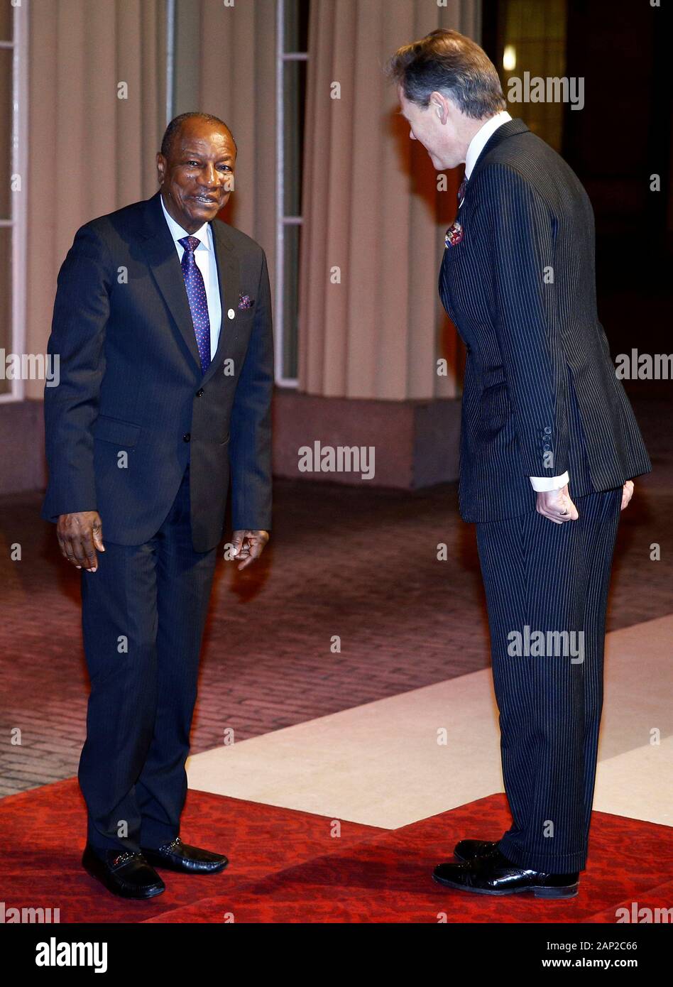Guinea's President Alpha Conde arriving for the UK-Africa Investment ...