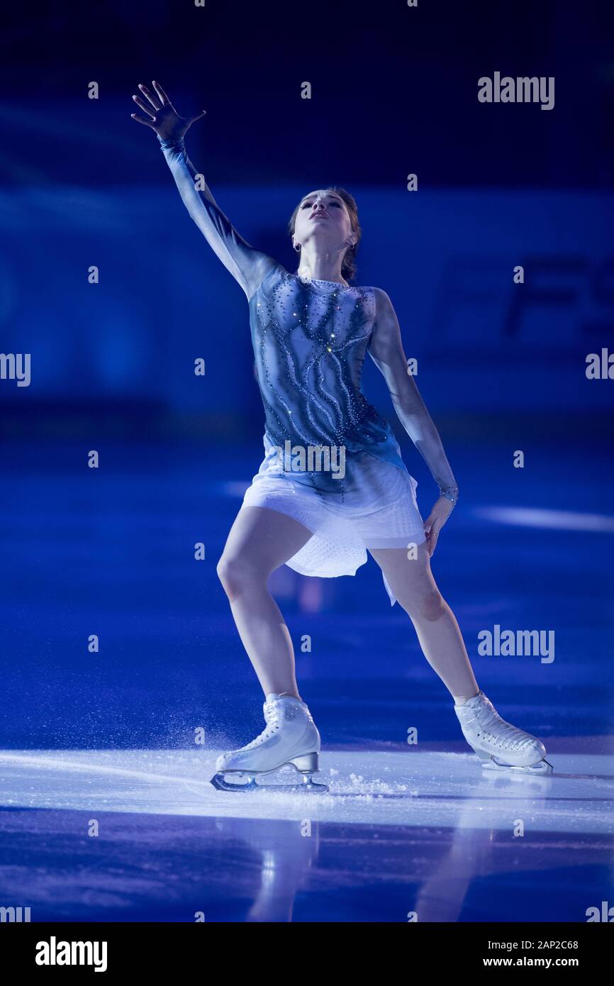 Alina Zagitova from Russia performs in the gala exhibition during day 3 ...