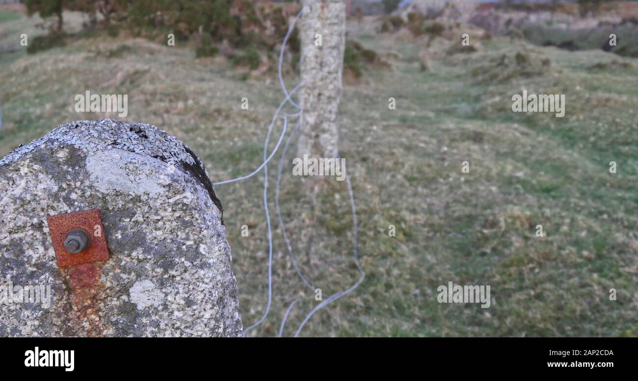 Rock fence posts hi-res stock photography and images - Alamy