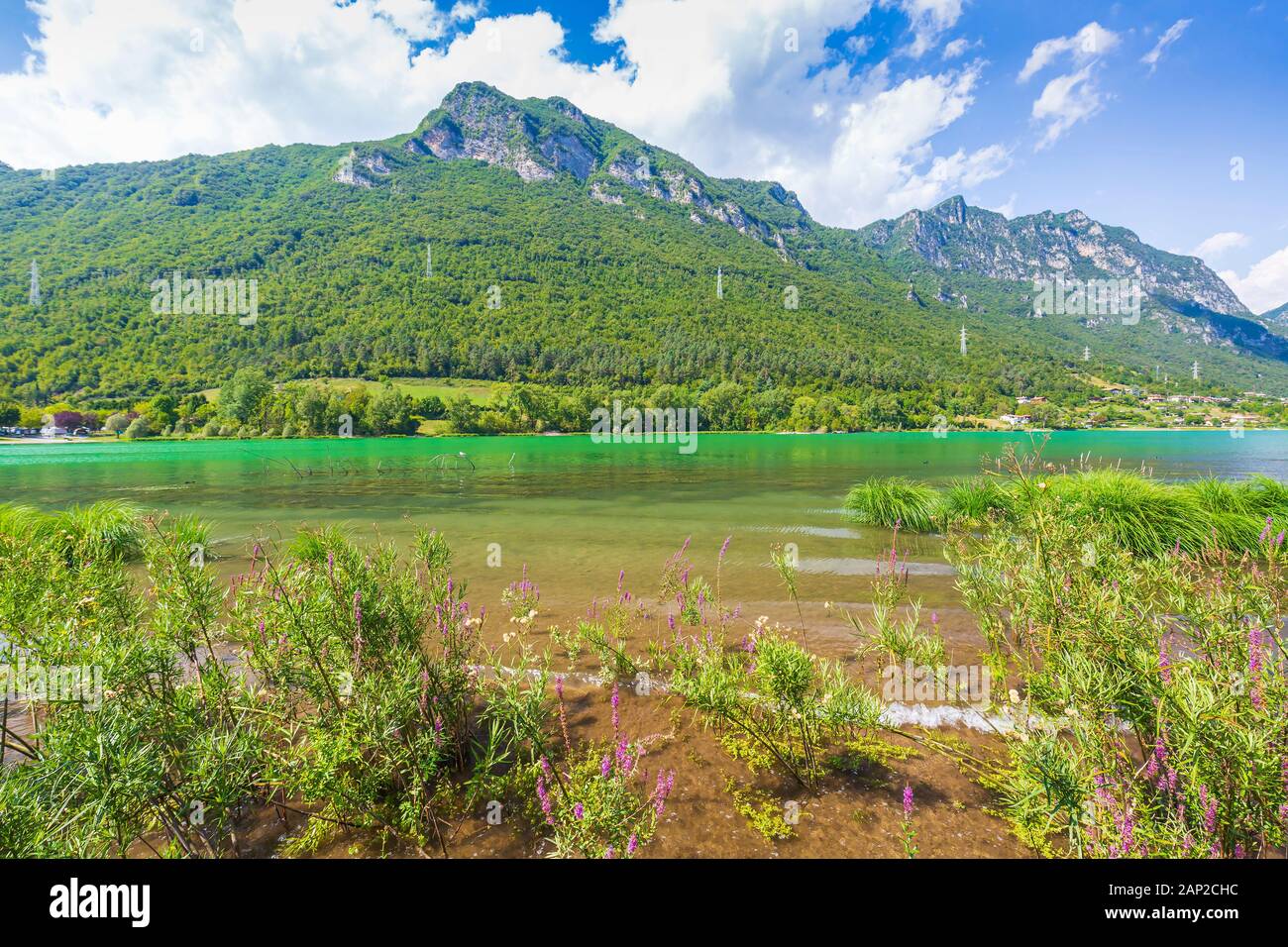 Lake Idro Italy. Nature landscape for adventure, hiking and ...