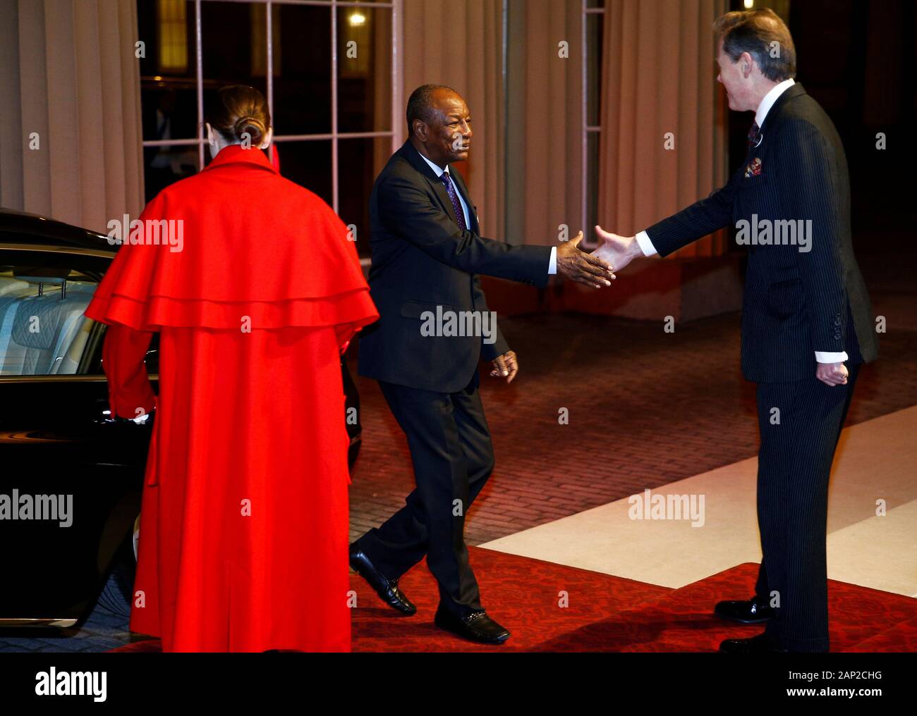 Guinea's President Alpha Conde arriving for the UK-Africa Investment ...