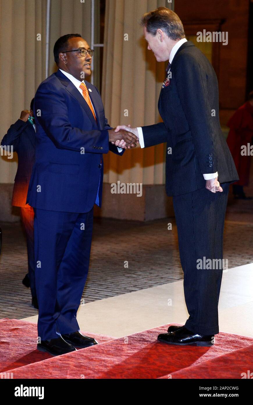 Deputy Prime Minister of Ethiopia Demeke Mekonnen (left) arriving for ...