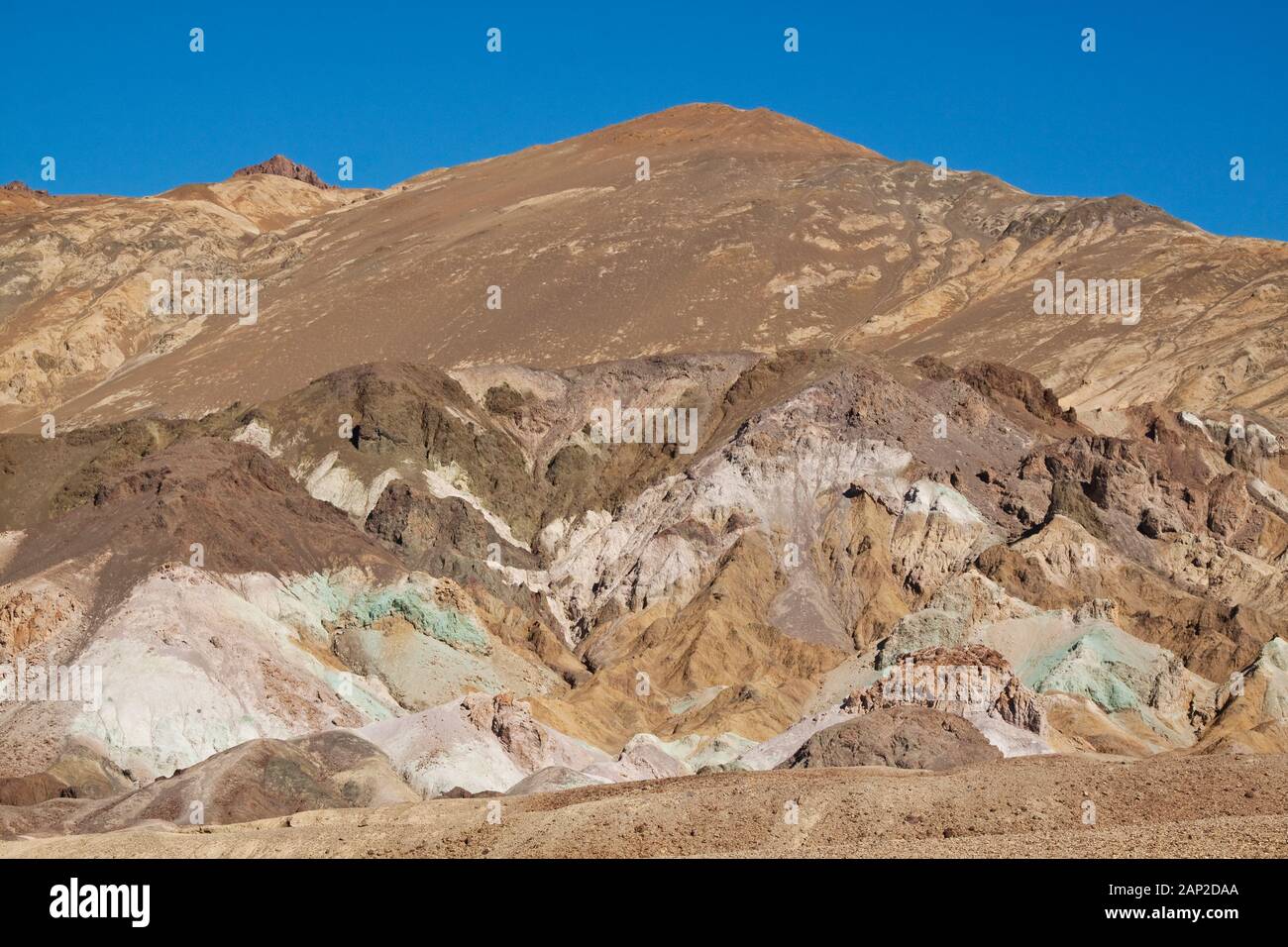 Artist's Palette, colorful rocks, Death Valley, California Stock Photo ...