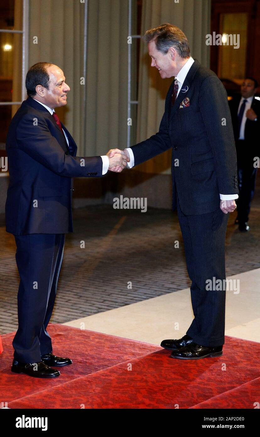 Egypt's President Abdel Fattah al-Sisi (left)arriving for the UK-Africa ...