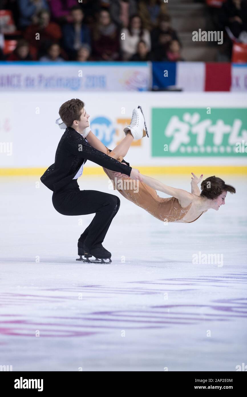 Carolane Soucisse and Shane Firus from Canada compete in the ice dance ...