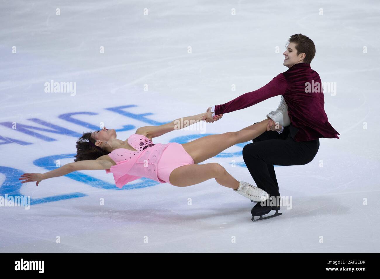 Carolane Soucisse and Shane Firus from Canada perform their rhythm ...