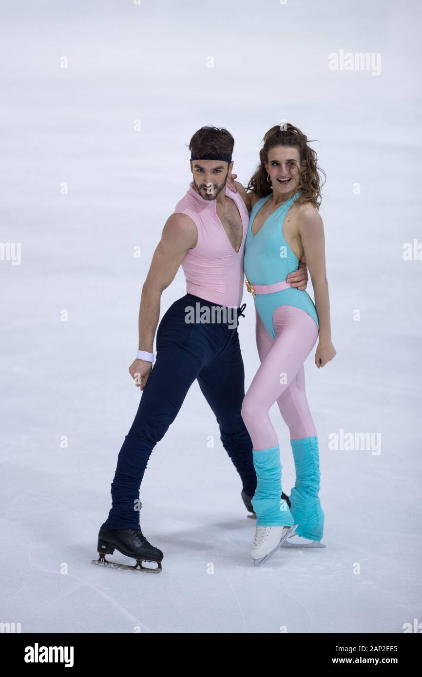 Gabriella Papadakis and Guillaume Cizeron from France perform their ...