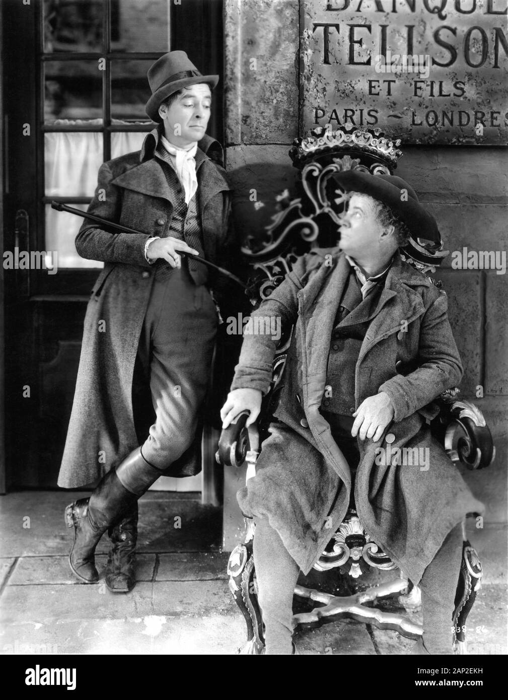 RONALD COLMAN as Sydney Carton and BILLY BEVAN as Jerry Cruncher in A ...