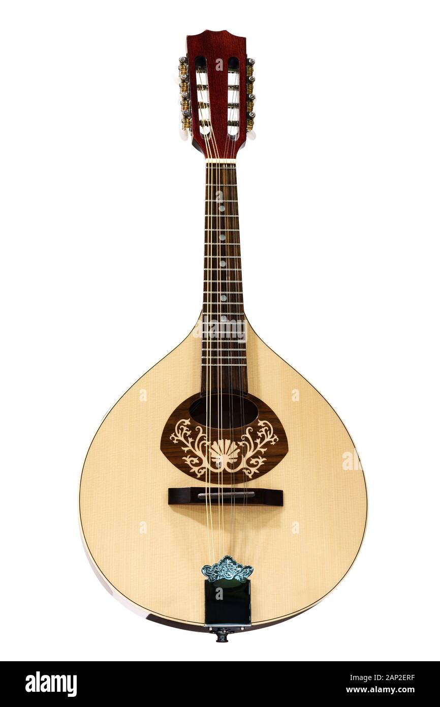 Mandolin isolated on white background Stock Photo - Alamy