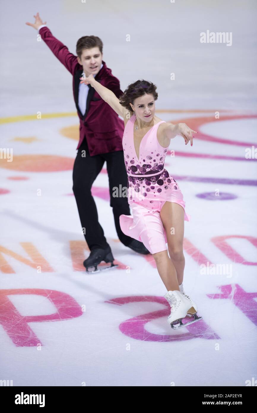Carolane Soucisse and Shane Firus from Canada perform their rhythm ...