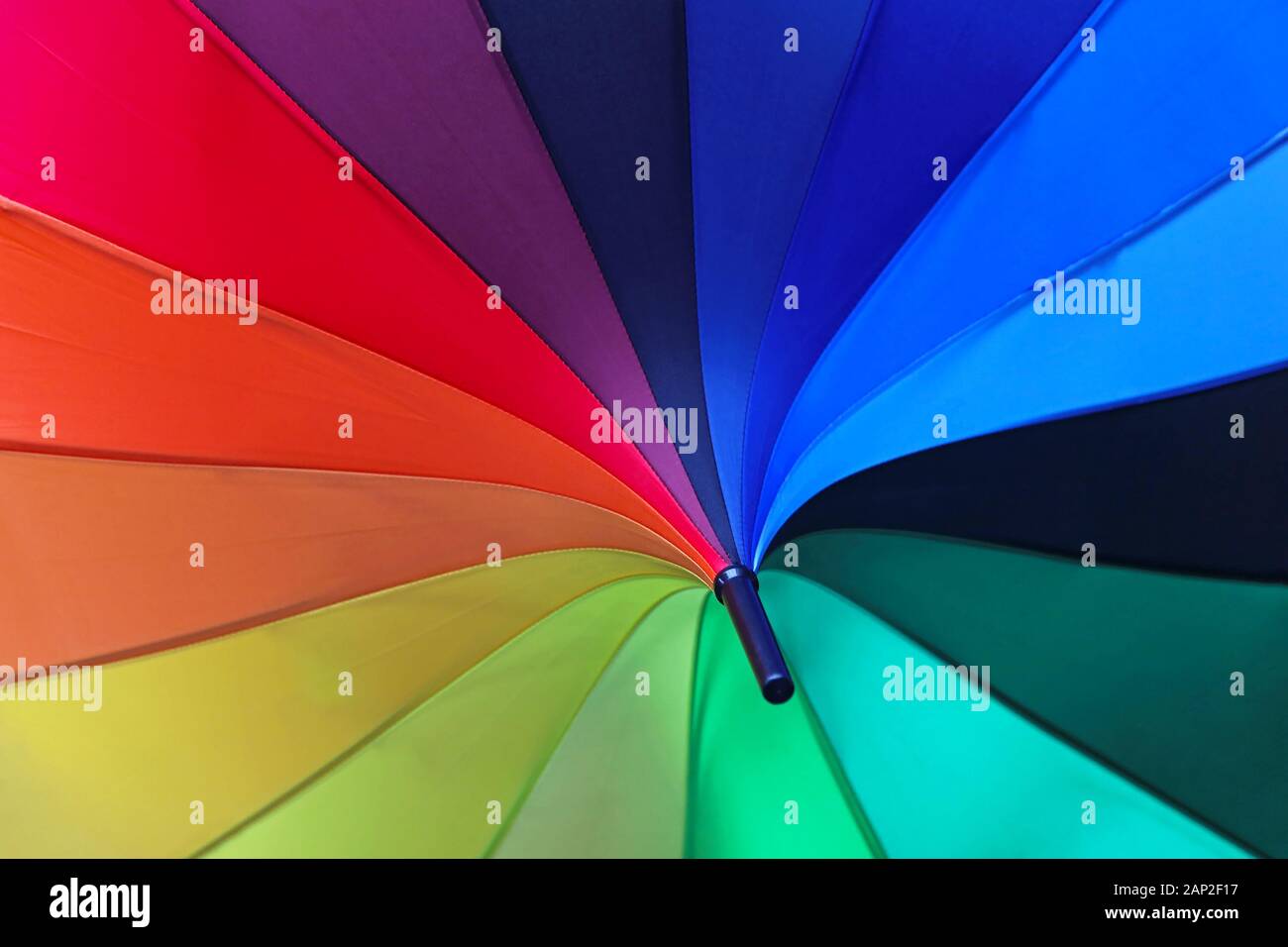 Parasol in all colors of rainbow Stock Photo - Alamy