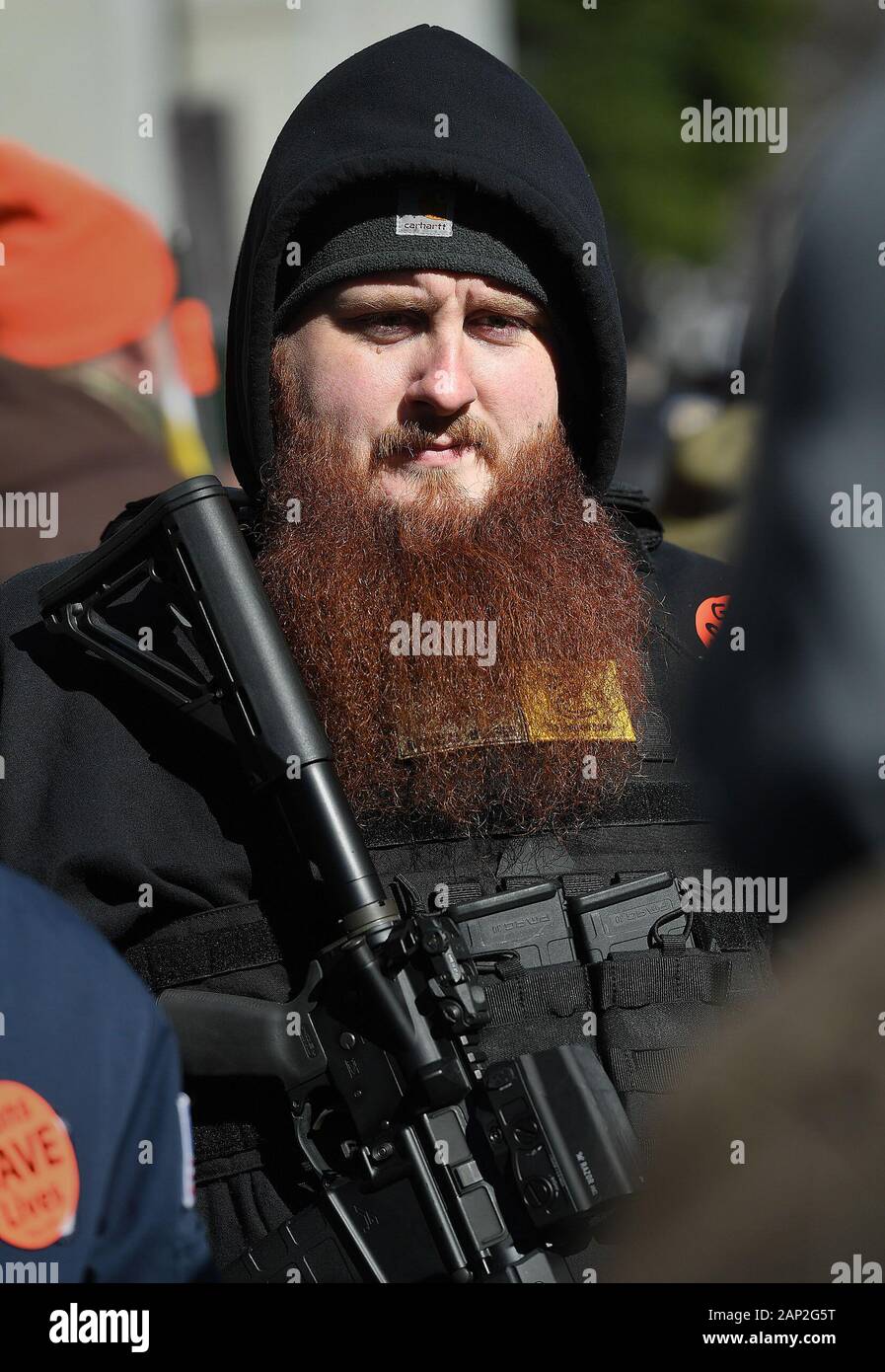 Richmond, USA. 20th Jan, 2020. TRAVIS T. of Richmond, VA was among the ...