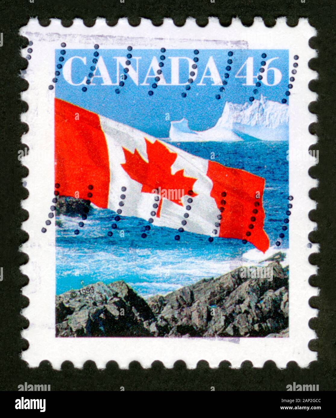 Canada Flag Old Postage Stamp High Resolution Stock Photography and ...