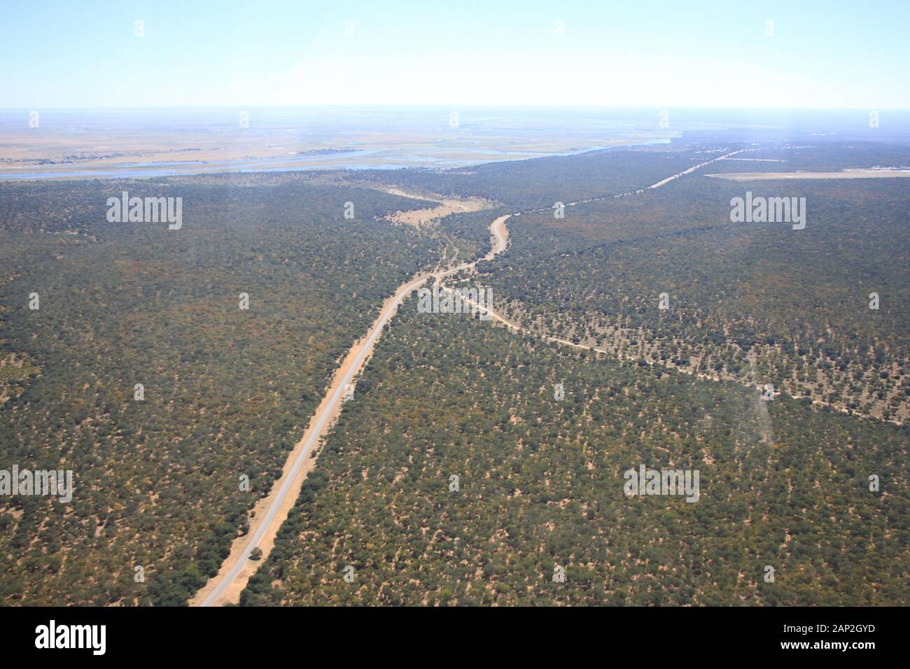 Aerial landscape photograph of the okavango delta hi-res stock ...